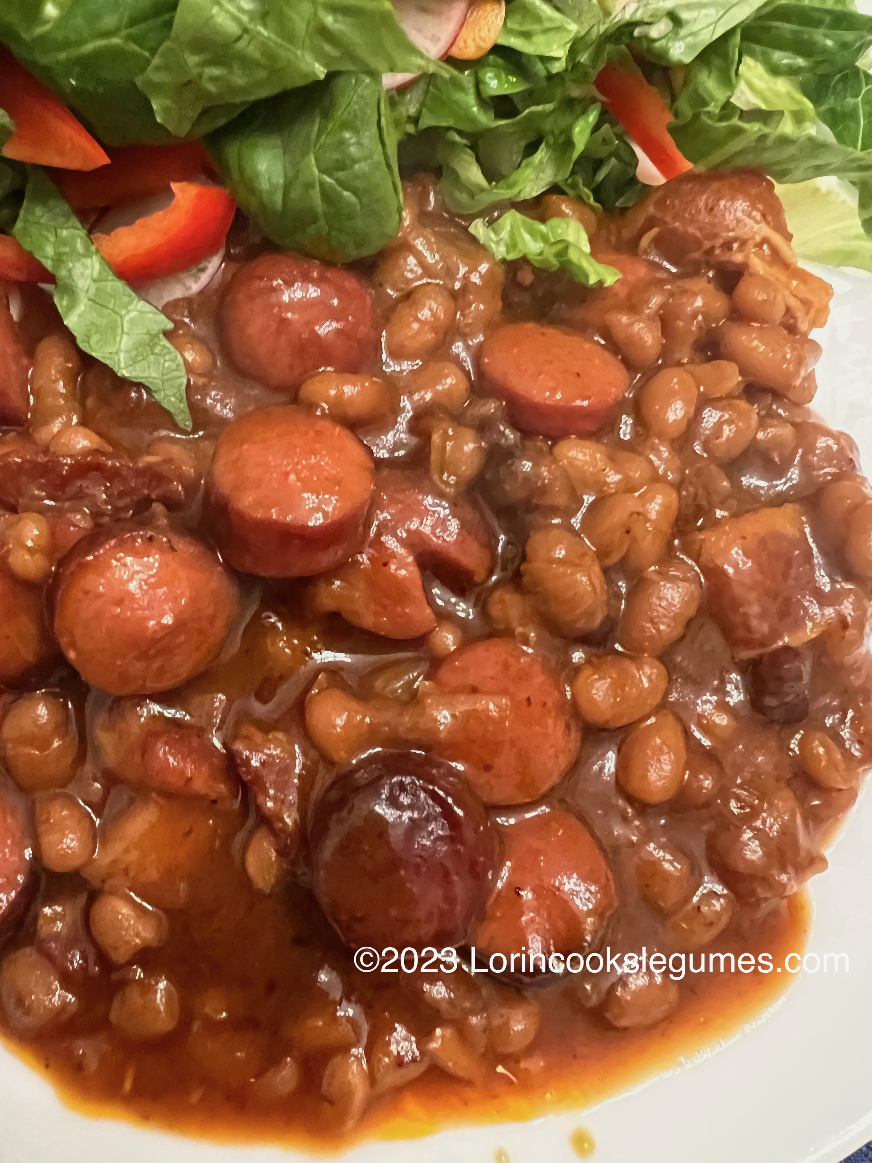 Beans and Franks – Lorin cooks Legumes