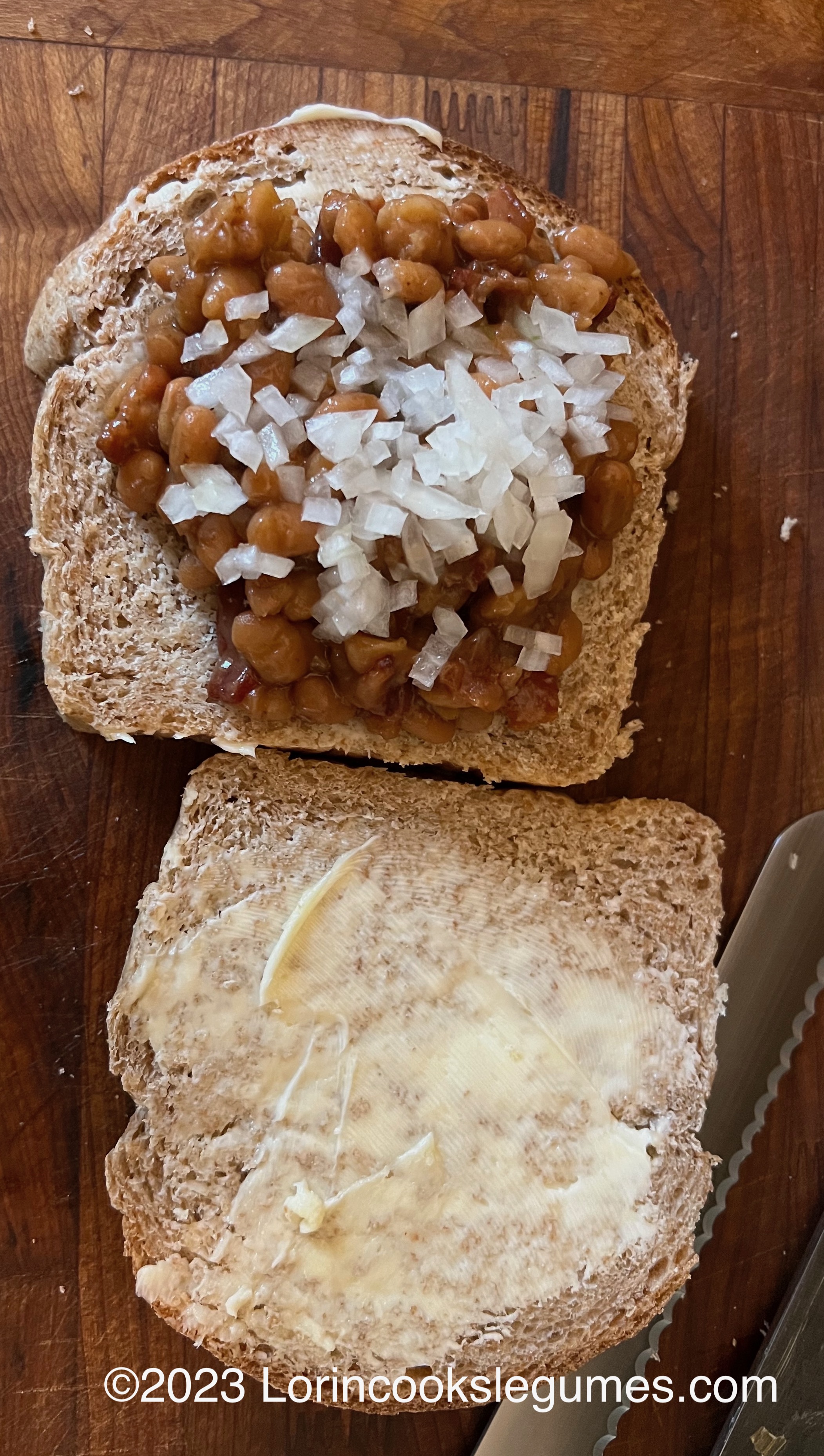 Baked Bean Sandwich – Lorin cooks Legumes